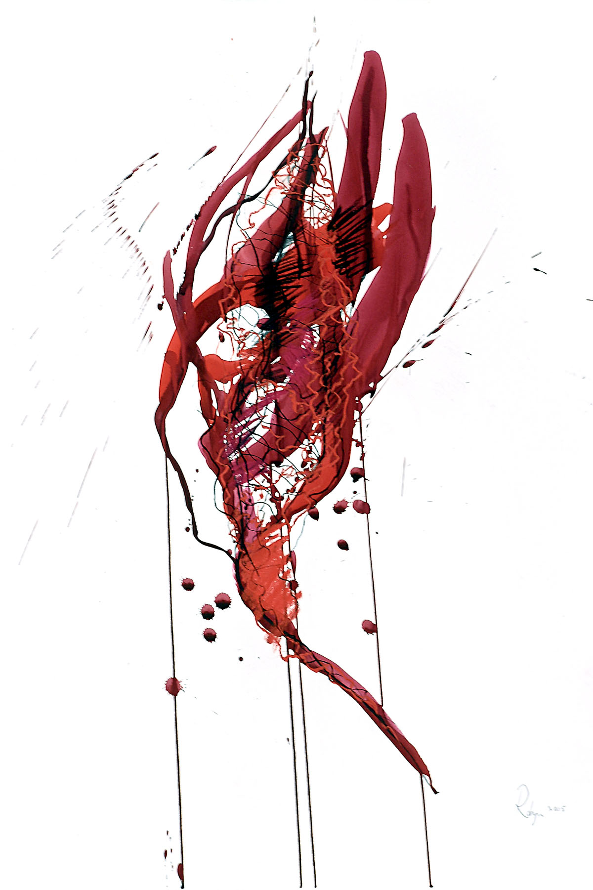Red Series - Robyn Denny Art
