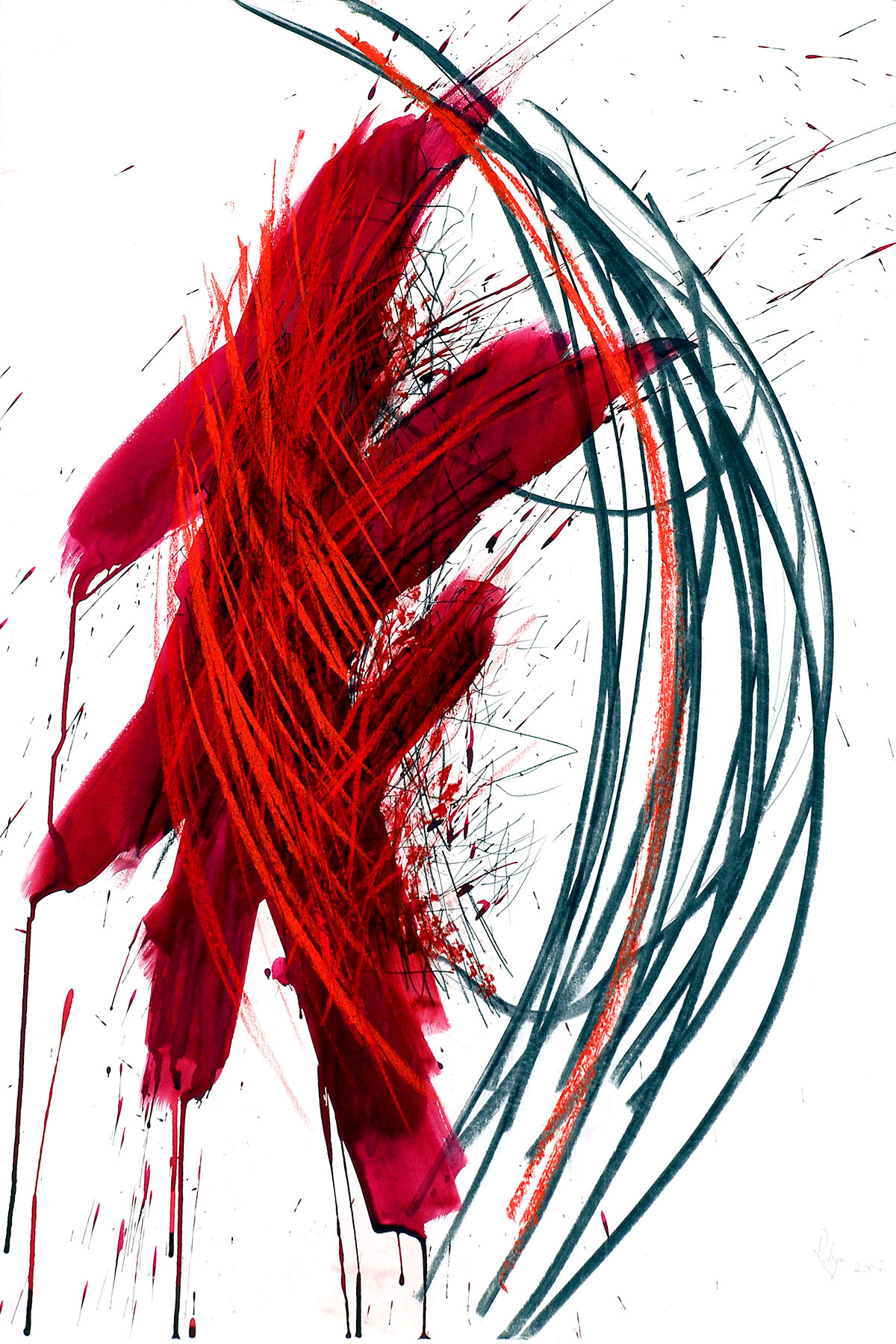 Red Series - Robyn Denny Art